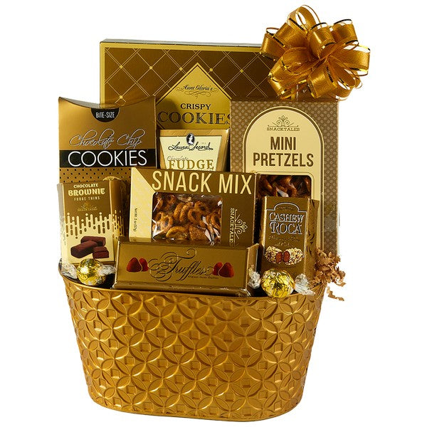 Golden Essence Gourmet Gift Basket – Cottage Country Flowers Inc.